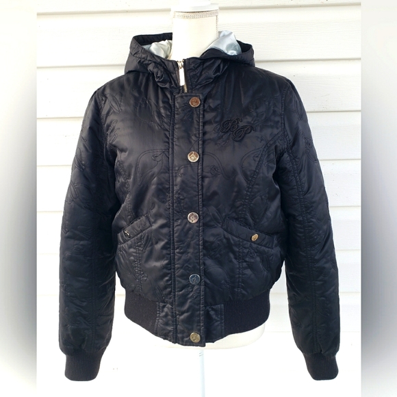 Baby Phat | Jackets & Coats | Baby Phat Black Bling Puffer Jacket ...